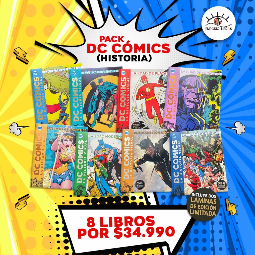 Pack DC Comic La Historia visual 8 LIbros – Emporiolibros.cl